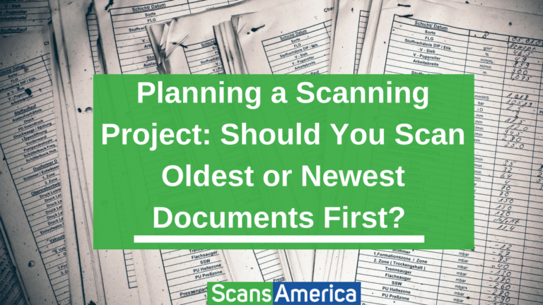 Planning a Scanning Project | Which Documents Should You Scan First?